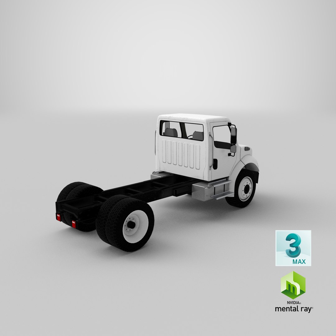3D Realistic Freightliner M2 Chassis - TurboSquid 1276279