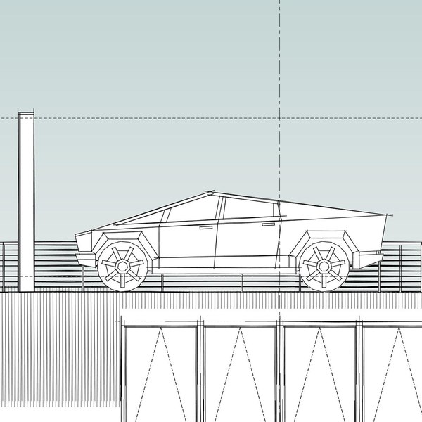 Tesla Cybertruck Revit implementation3D模型 - TurboSquid 2037265