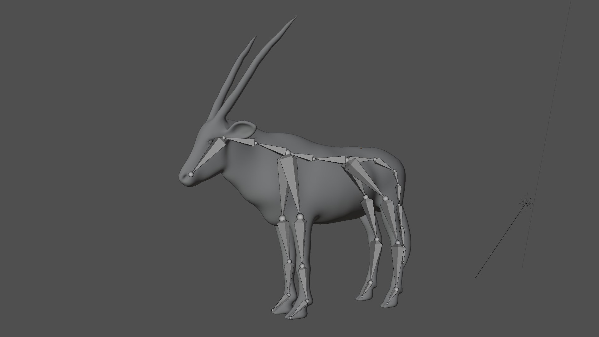 3D Rigged African Oryx Antelope Model - TurboSquid 1751448