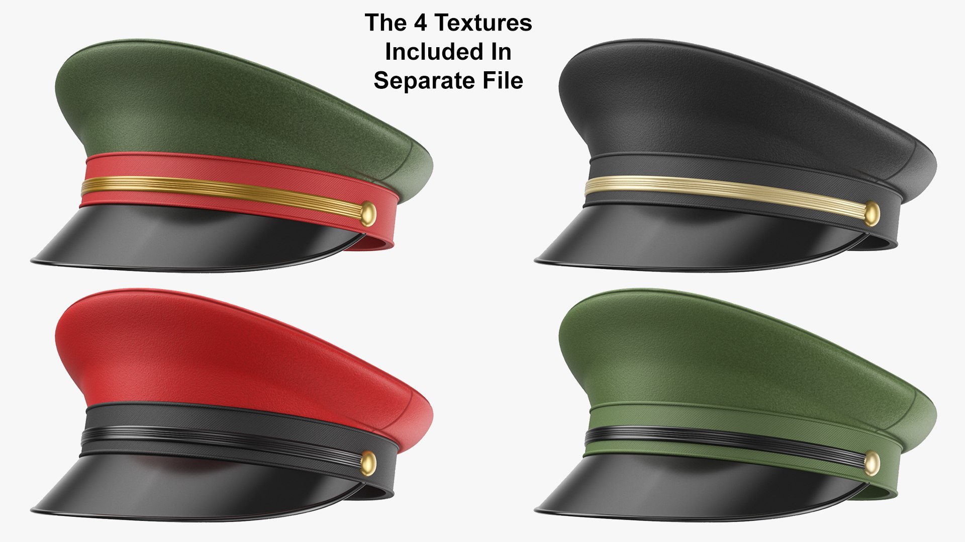 3D Model Military Hat 04 - TurboSquid 2338806