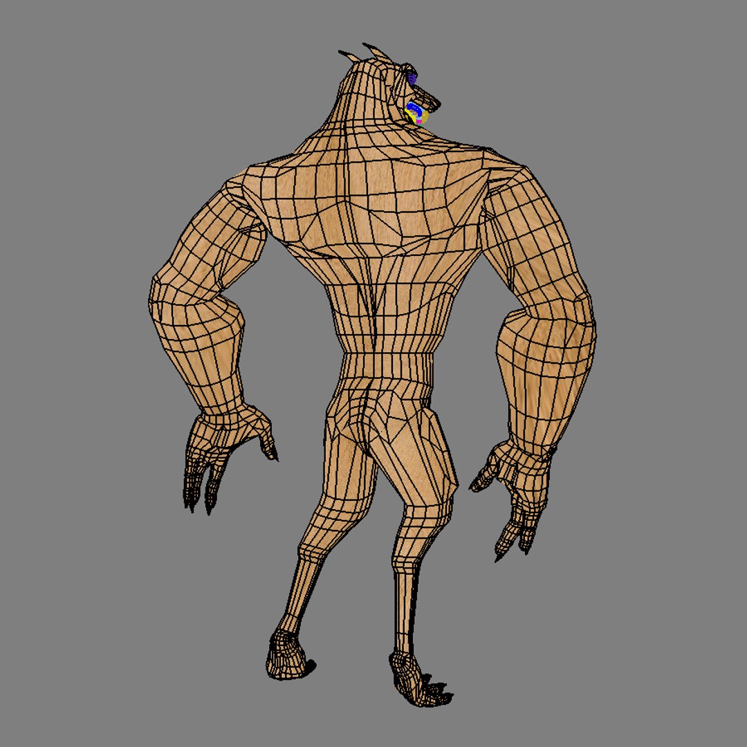 3d Model Werewolf Wolf