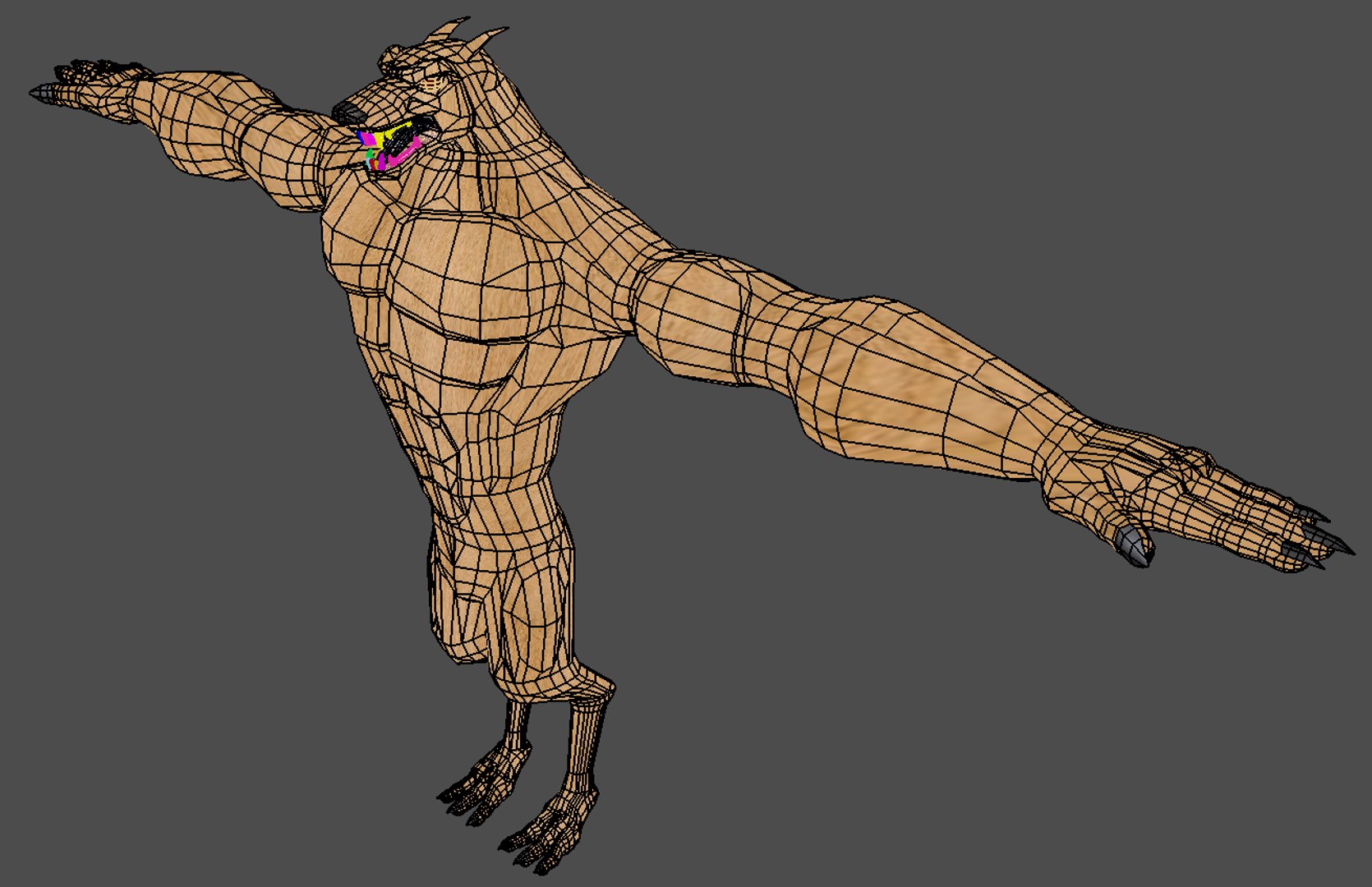 3d Model Werewolf Wolf