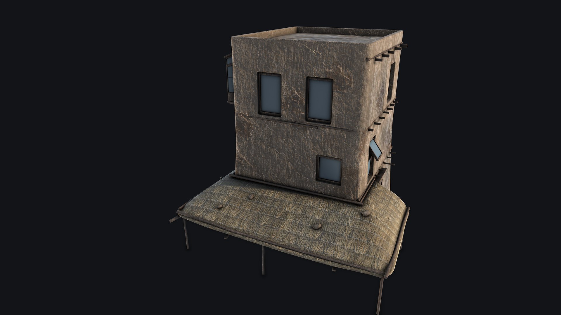 3D Vernacular Architecture 06 Model - TurboSquid 2432874