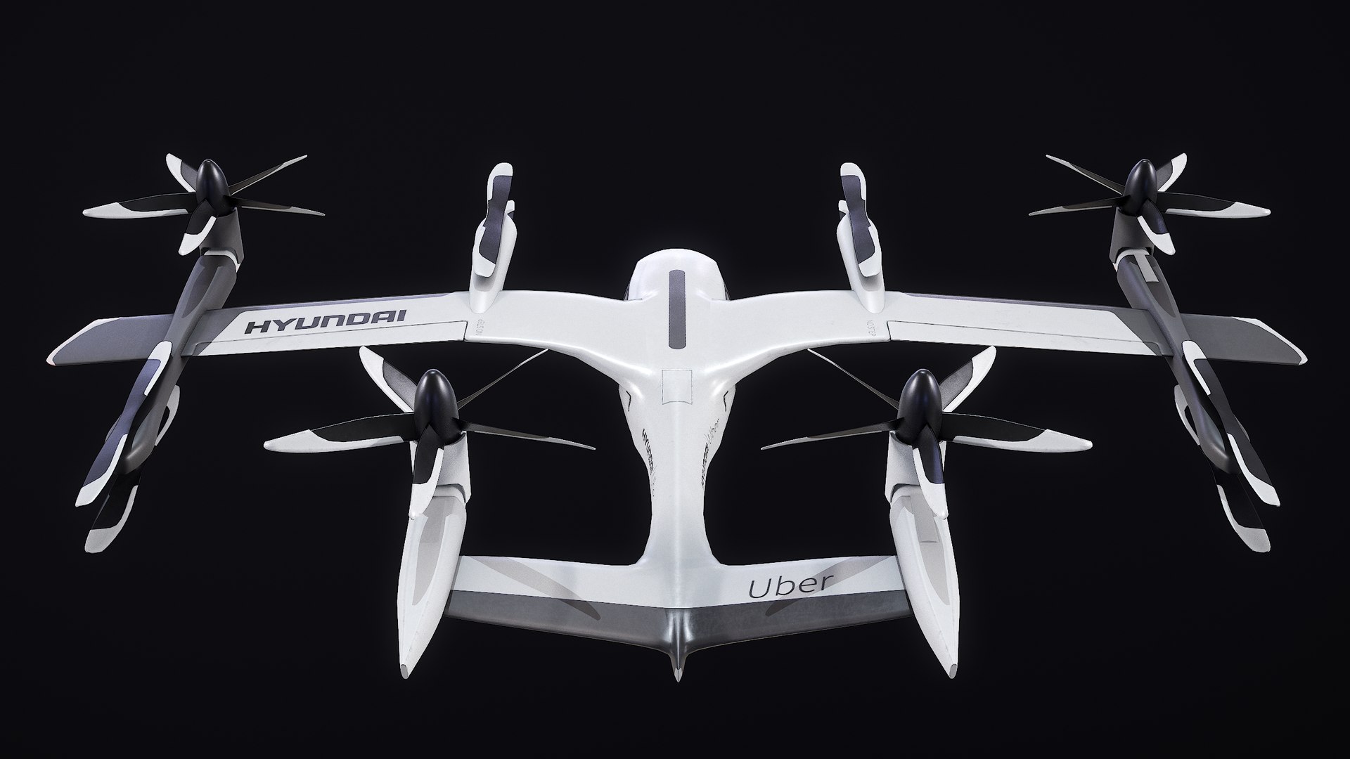 Flying Taxi Hyundai Uber PBR 3D Model - TurboSquid 1728494