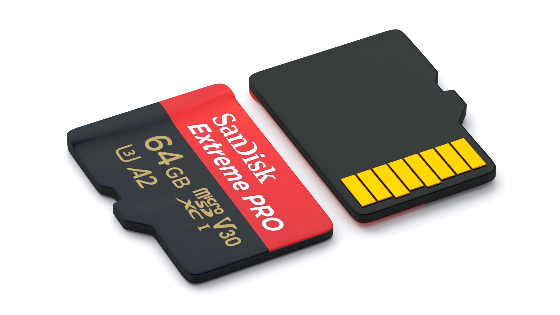 SanDisk Extreme PRO SD CARD 64GB 3D - TurboSquid 2506956