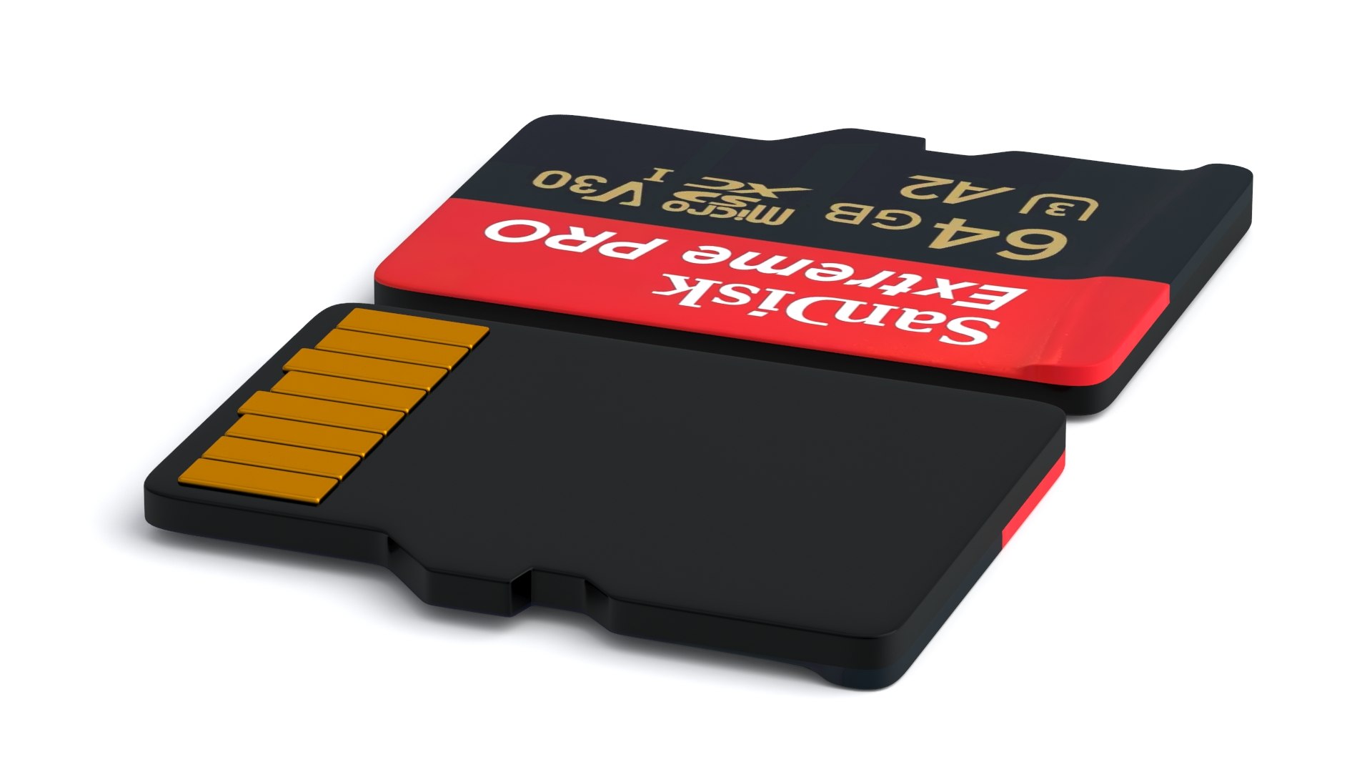 SanDisk Extreme PRO SD CARD 64GB 3D - TurboSquid 2506956
