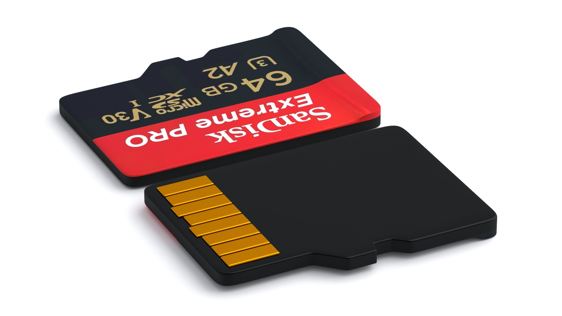 SanDisk Extreme PRO SD CARD 64GB 3D - TurboSquid 2506956