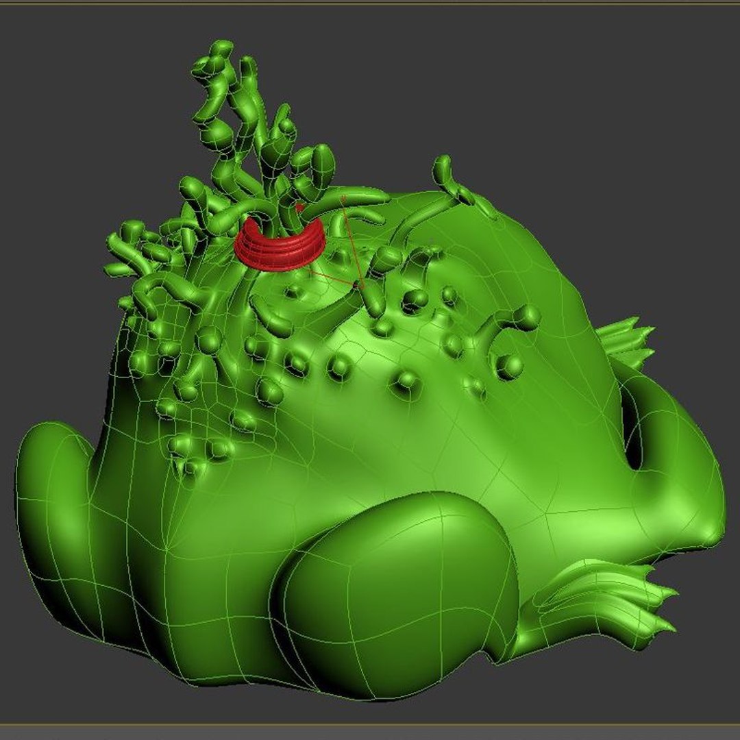 3d Model Green Pixie Toy