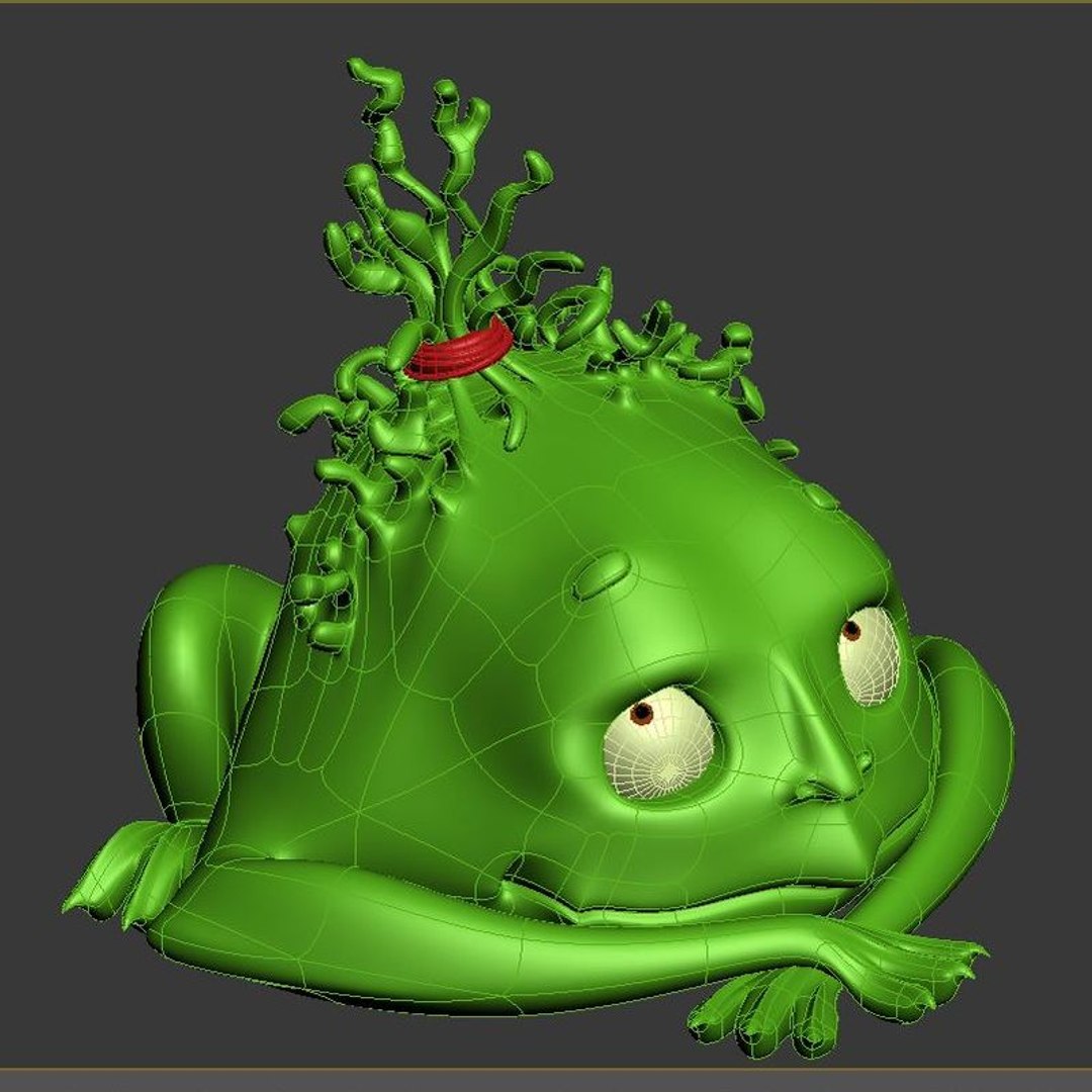 3d Model Green Pixie Toy
