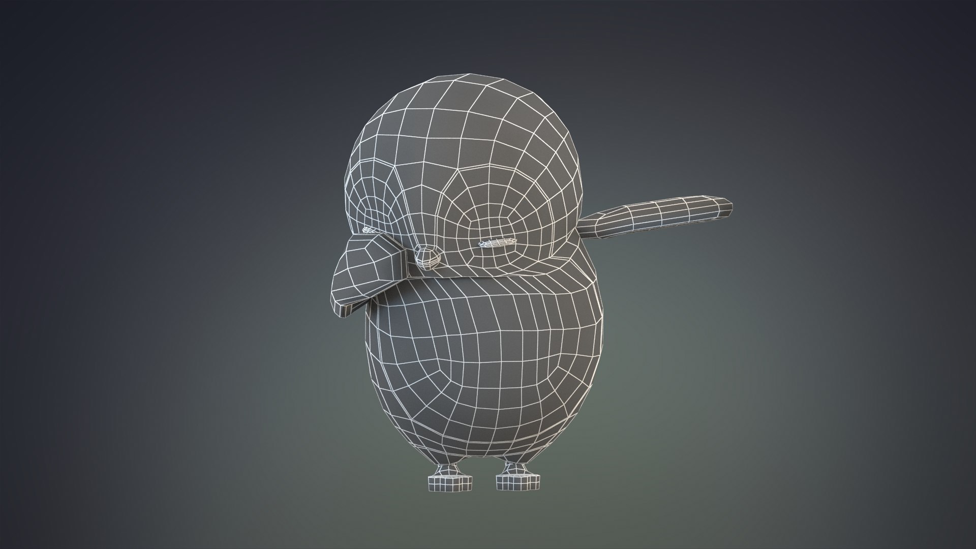 Cute cartoon penguin model - TurboSquid 1429895