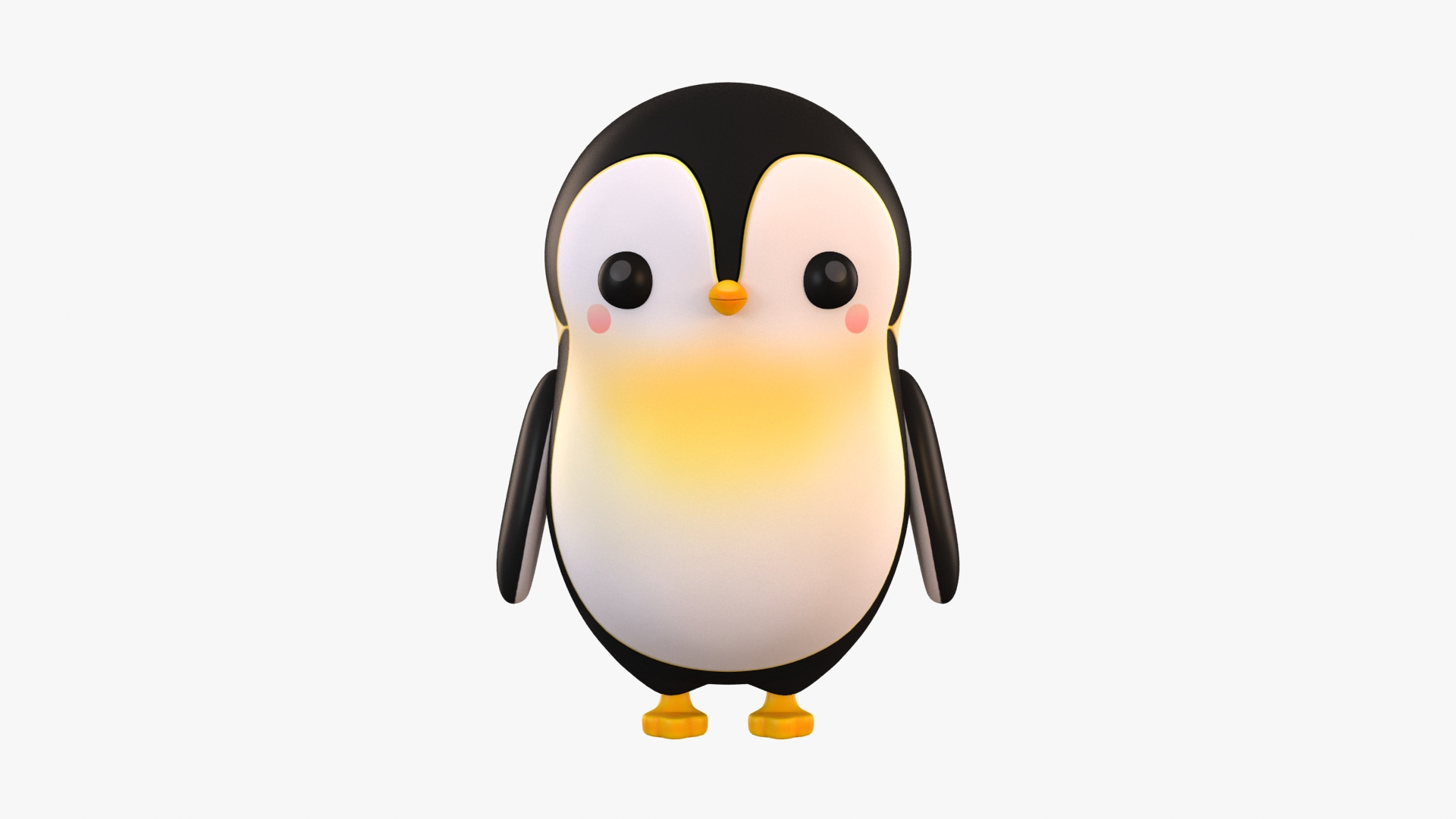 Cute Cartoon Penguin Model - TurboSquid 1429895