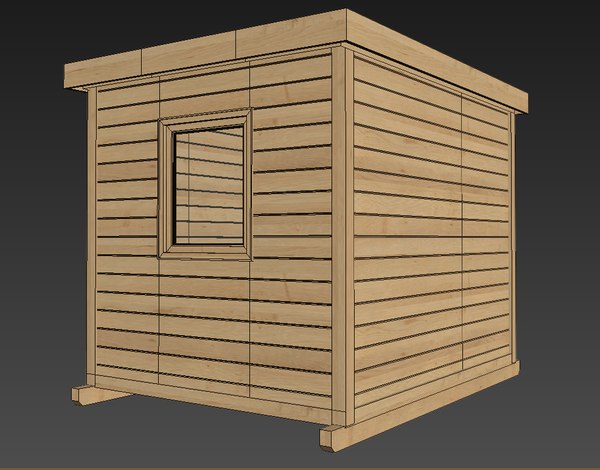 free max model house wooden wood