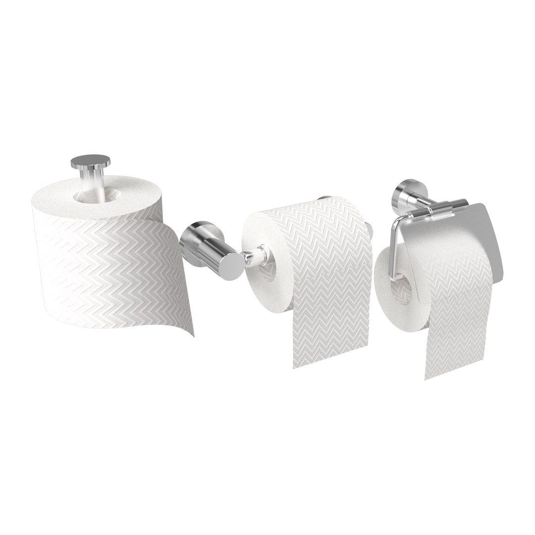 Thg Paris WC Toilet Decor Set Yoko Ice Bathroom 3D Model - TurboSquid ...
