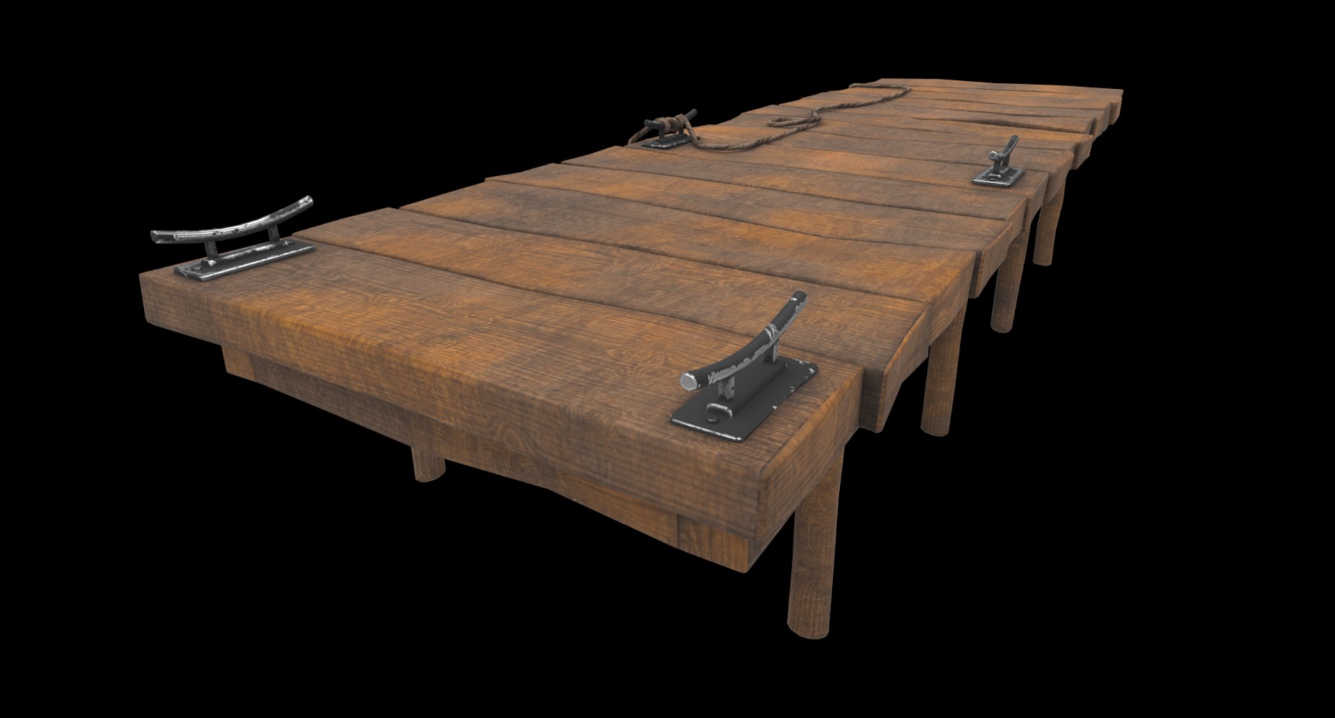 3D Old Sea Dock 01 Model - TurboSquid 2278365
