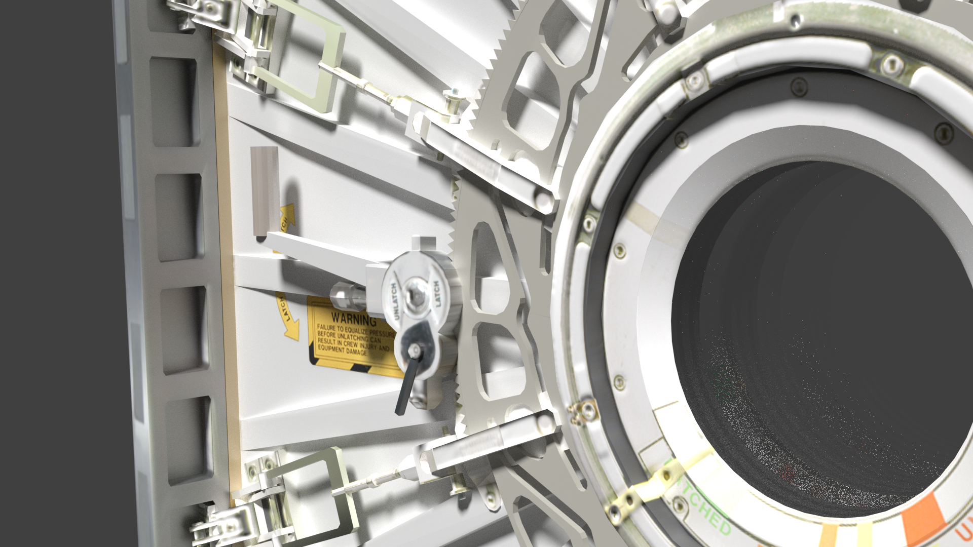 3D hatch space station common model - TurboSquid 1713461