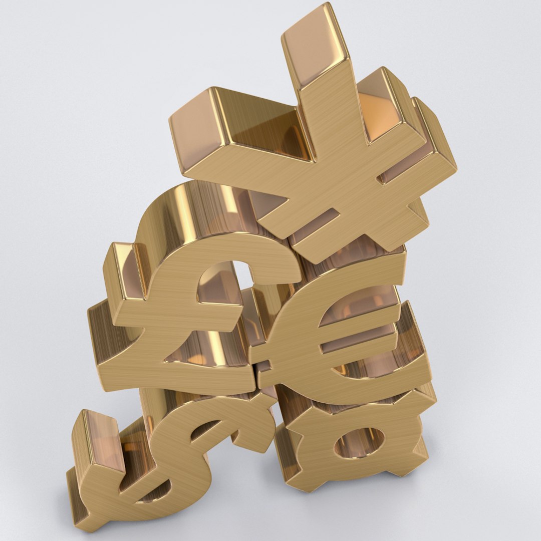 3ds Max Stacked Currency Symbols