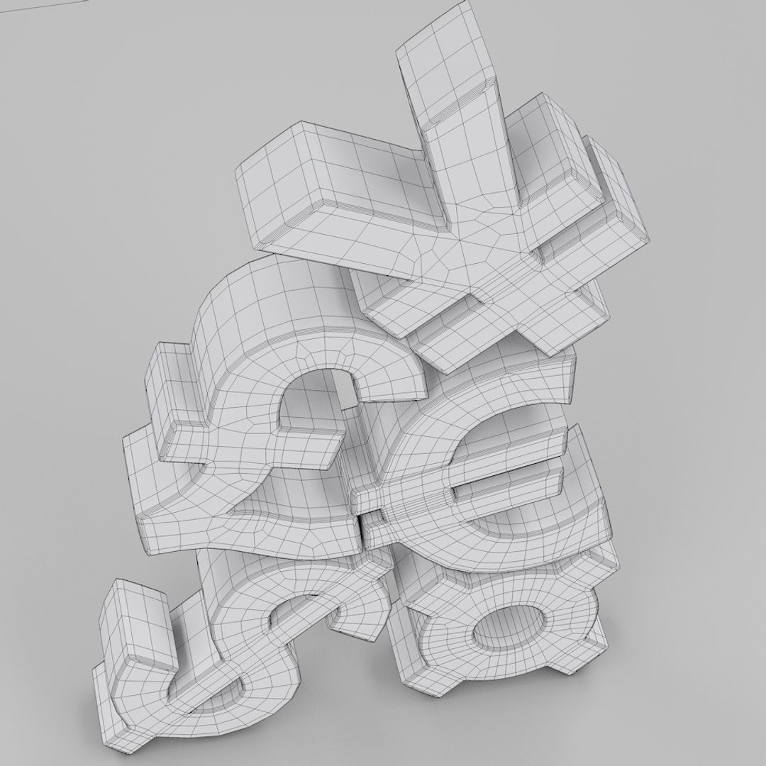 3ds Max Stacked Currency Symbols
