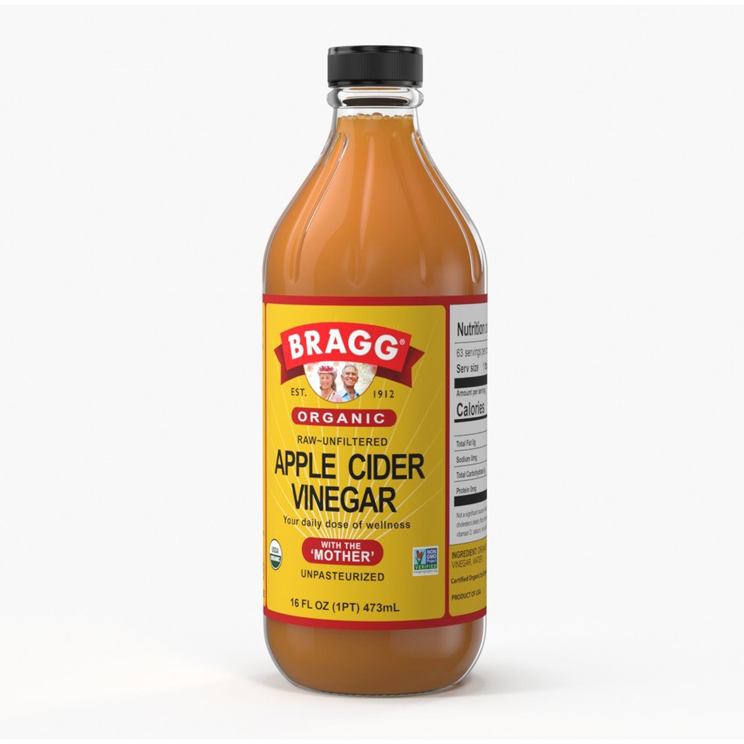3D Model Apple Cider Vinegar Bottle Bragg 16oz - TurboSquid 2384638
