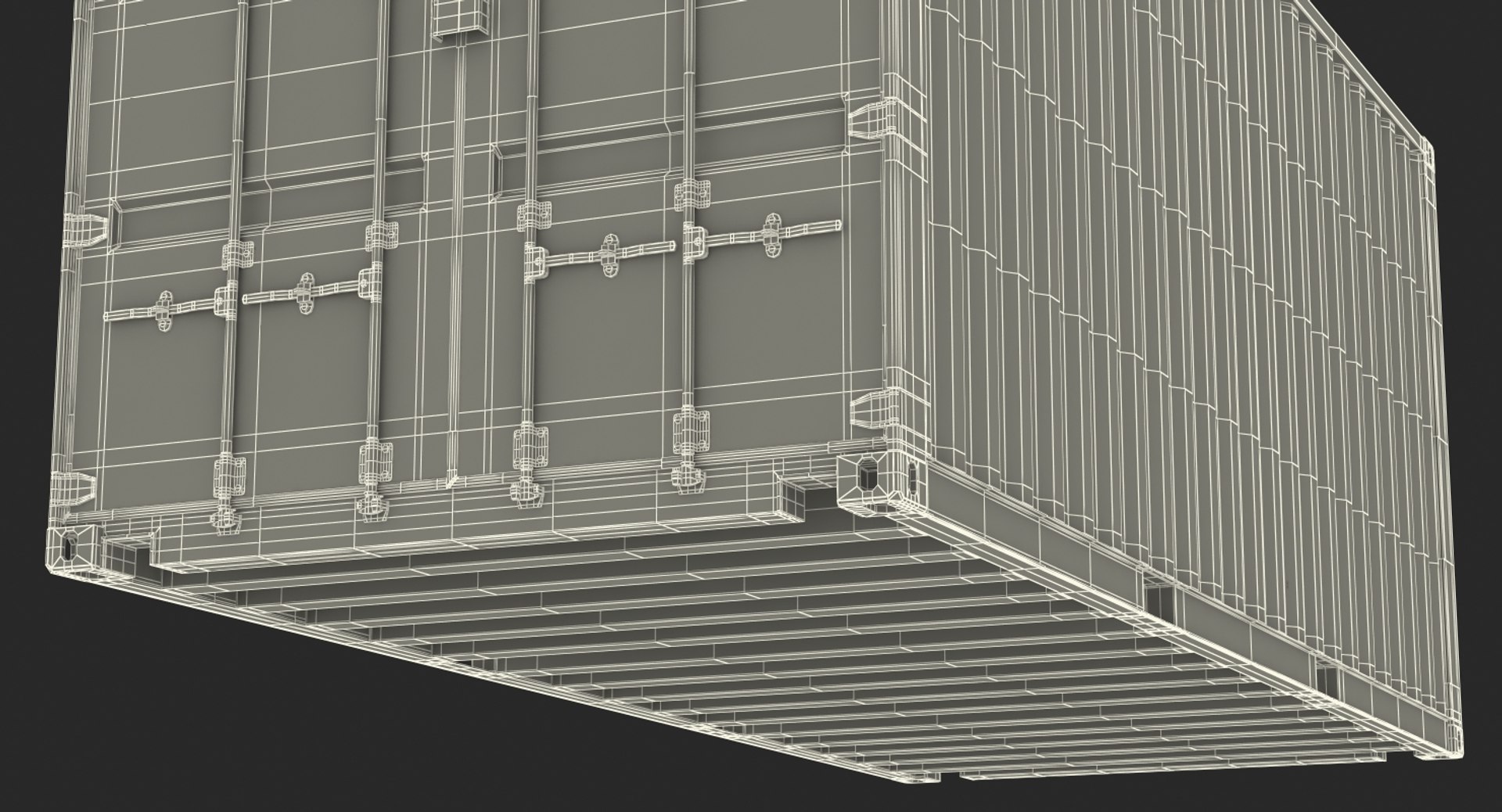 3D trailer 20ft iso container model - TurboSquid 1370769