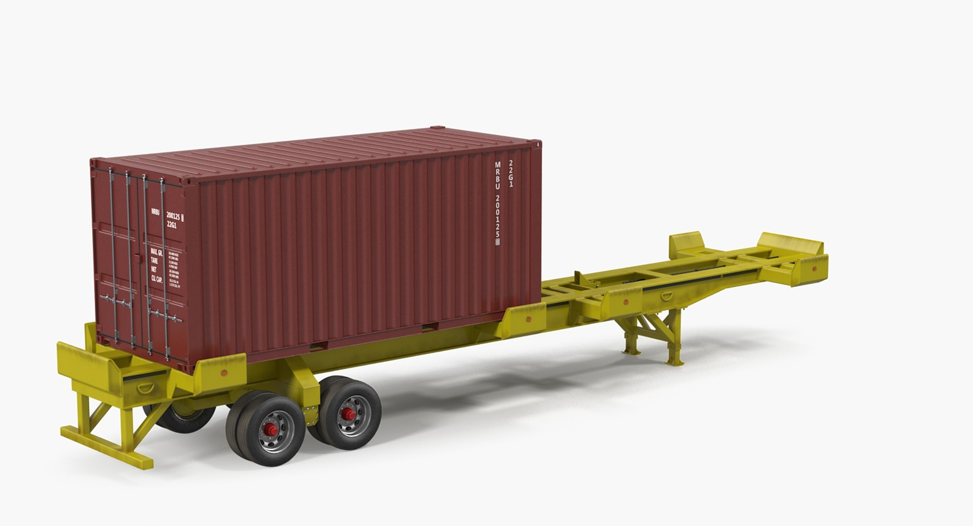 3D Trailer 20ft Iso Container Model - TurboSquid 1370769
