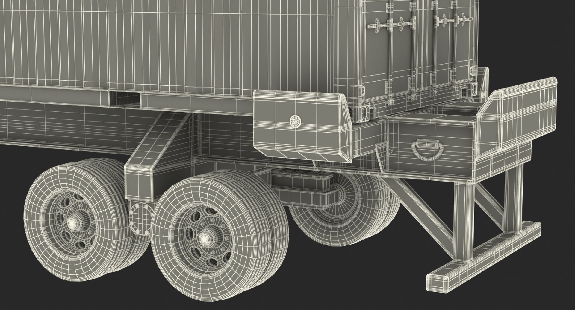 3D trailer 20ft iso container model - TurboSquid 1370769