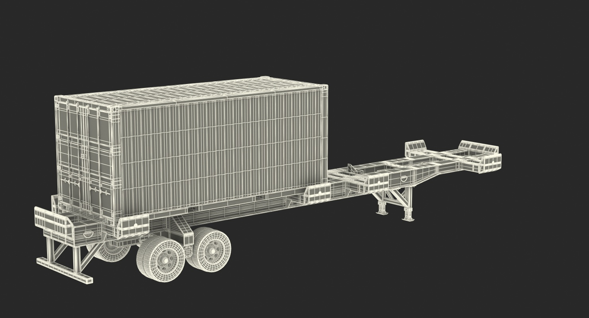 3D Trailer 20ft Iso Container Model - TurboSquid 1370769
