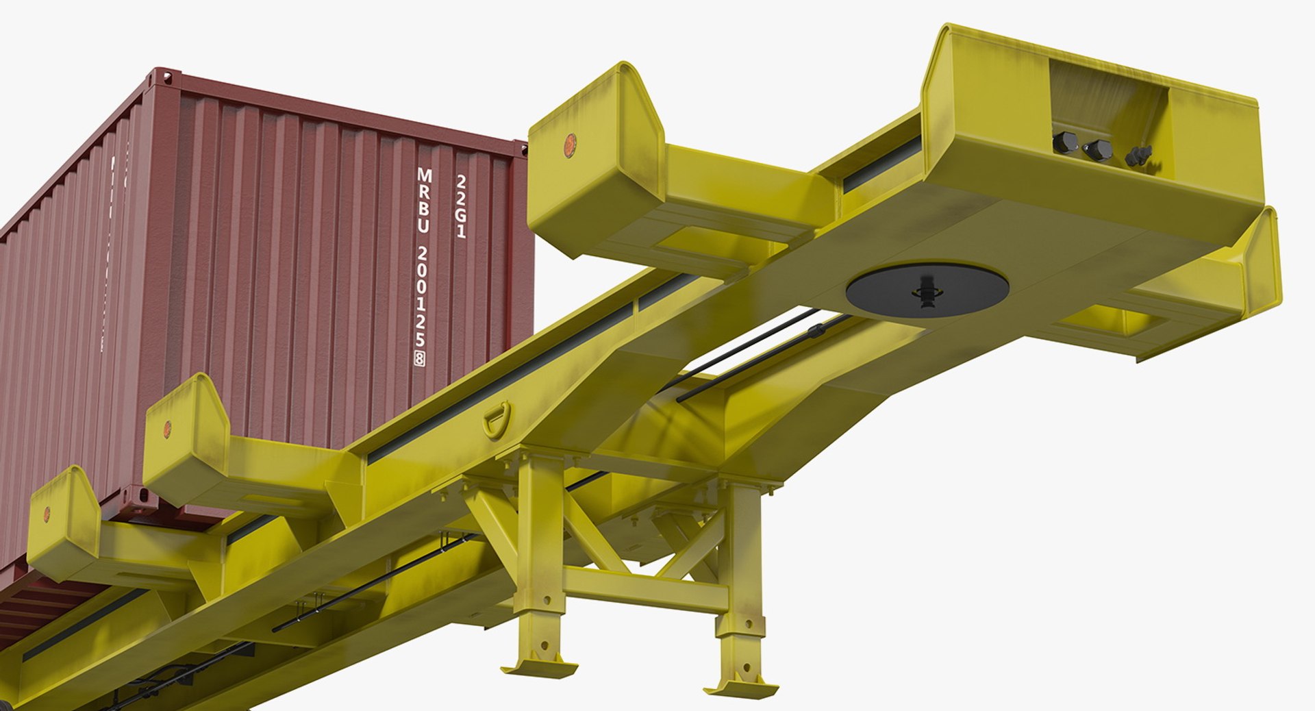 3D Trailer 20ft Iso Container Model - TurboSquid 1370769