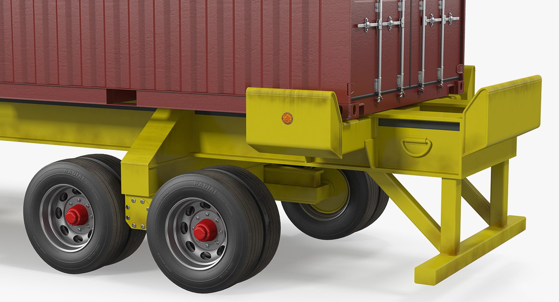 3D Trailer 20ft Iso Container Model - TurboSquid 1370769