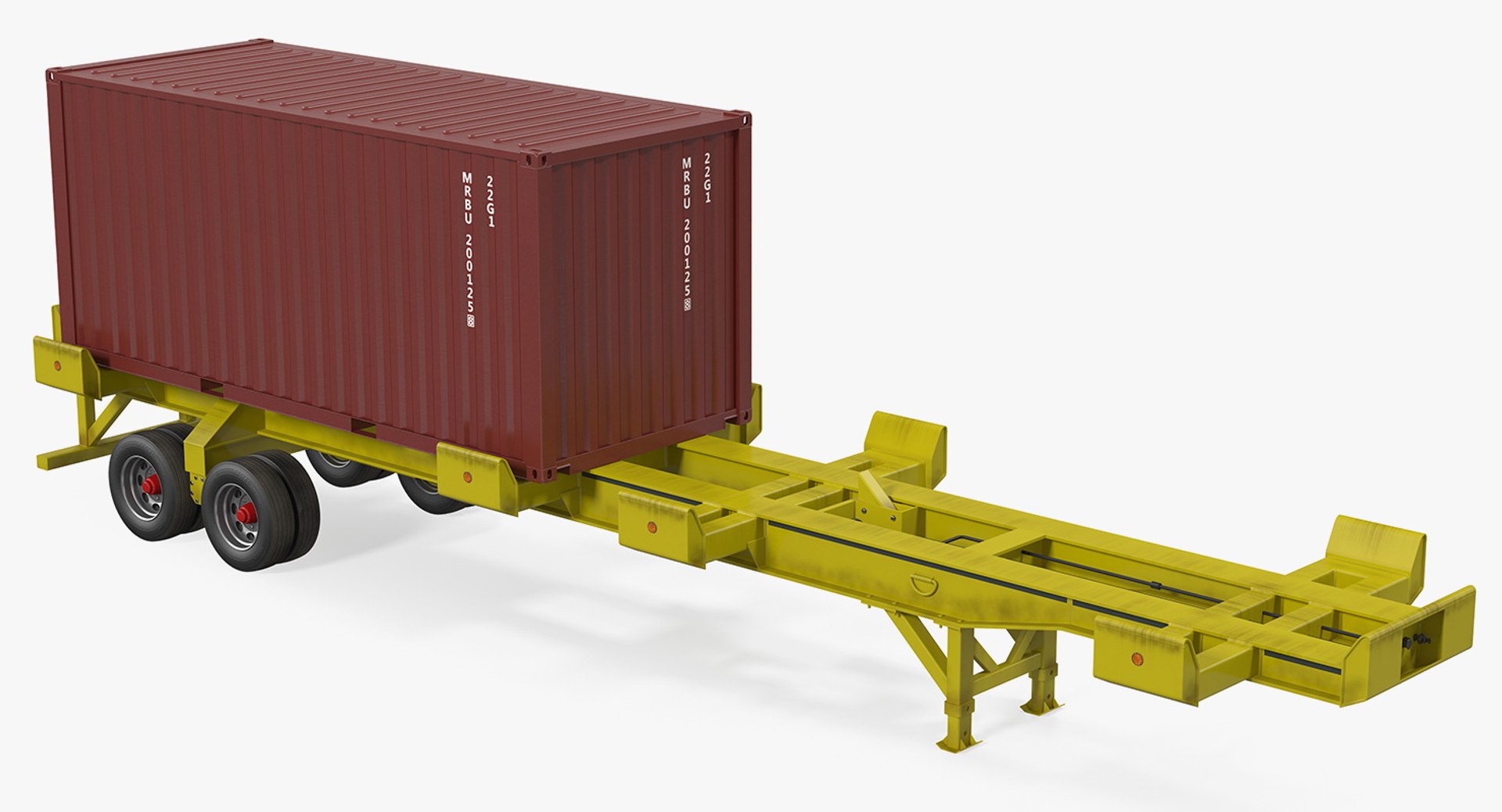 3D Trailer 20ft Iso Container Model - TurboSquid 1370769