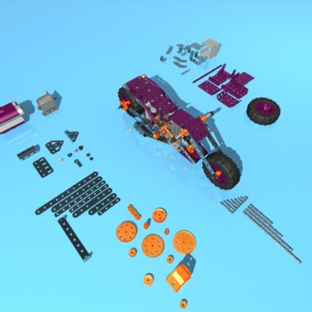 meccano kit motorcycle 3ds
