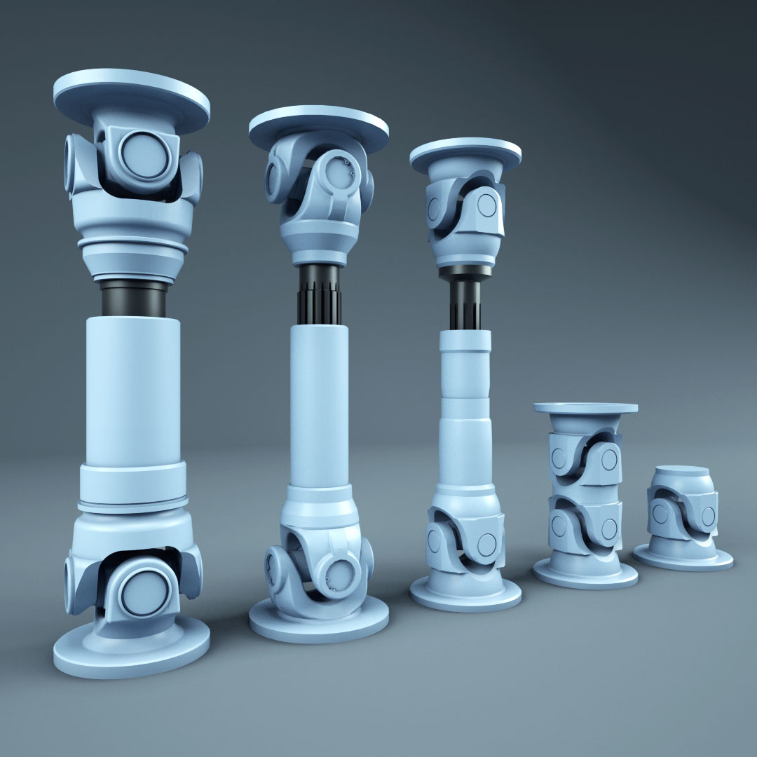 Cardan shaft model - TurboSquid 1166708