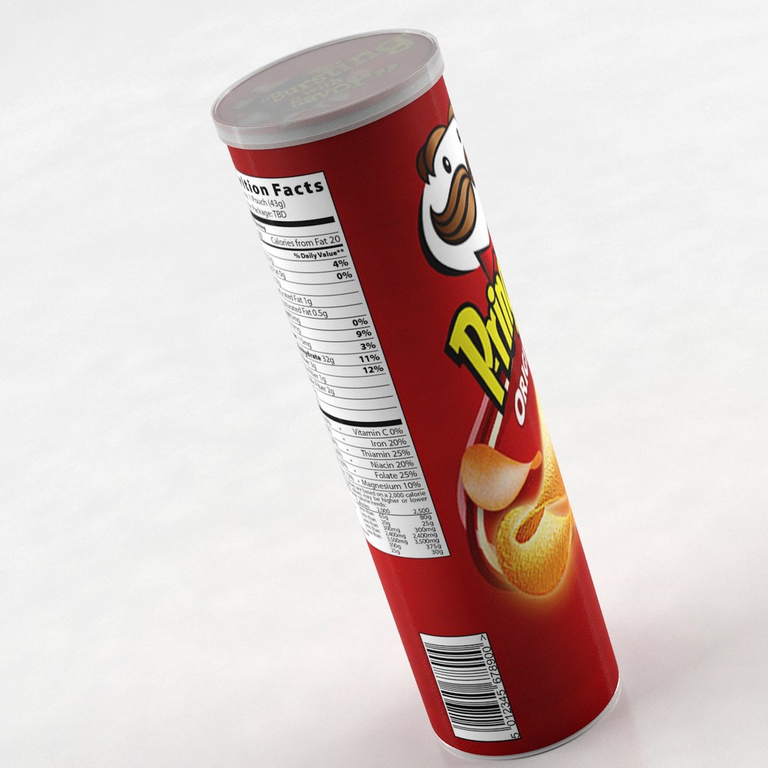 3d Pringles Chips Scanline