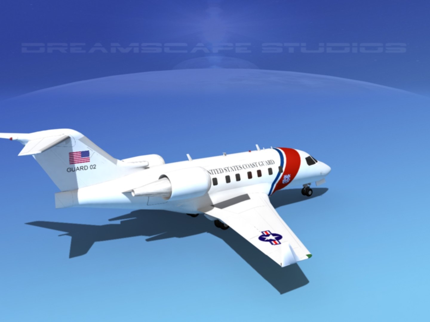 3d Model Cl-605 Bombardier Challenger Vc-143