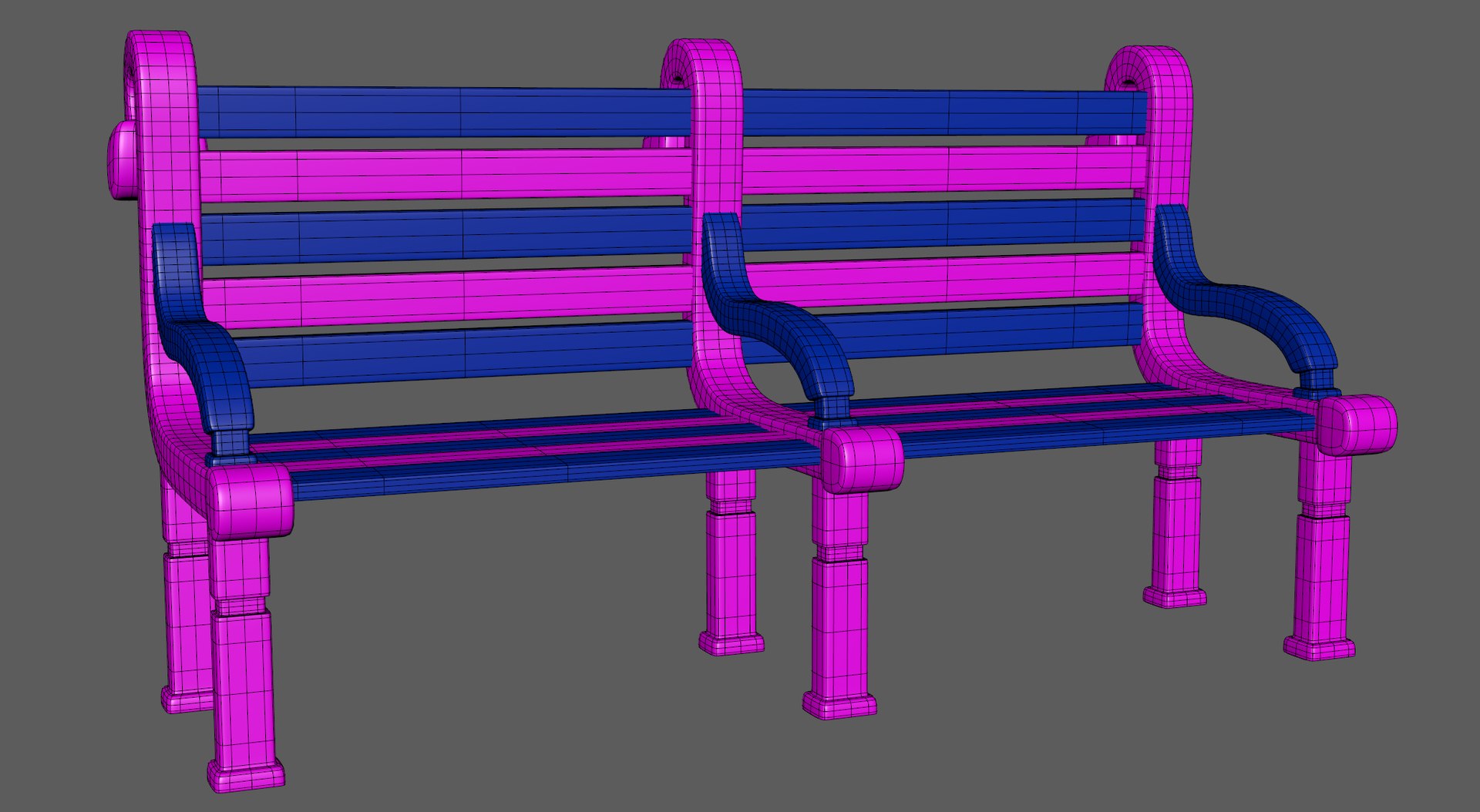 Bench Seat 3D - TurboSquid 1254665