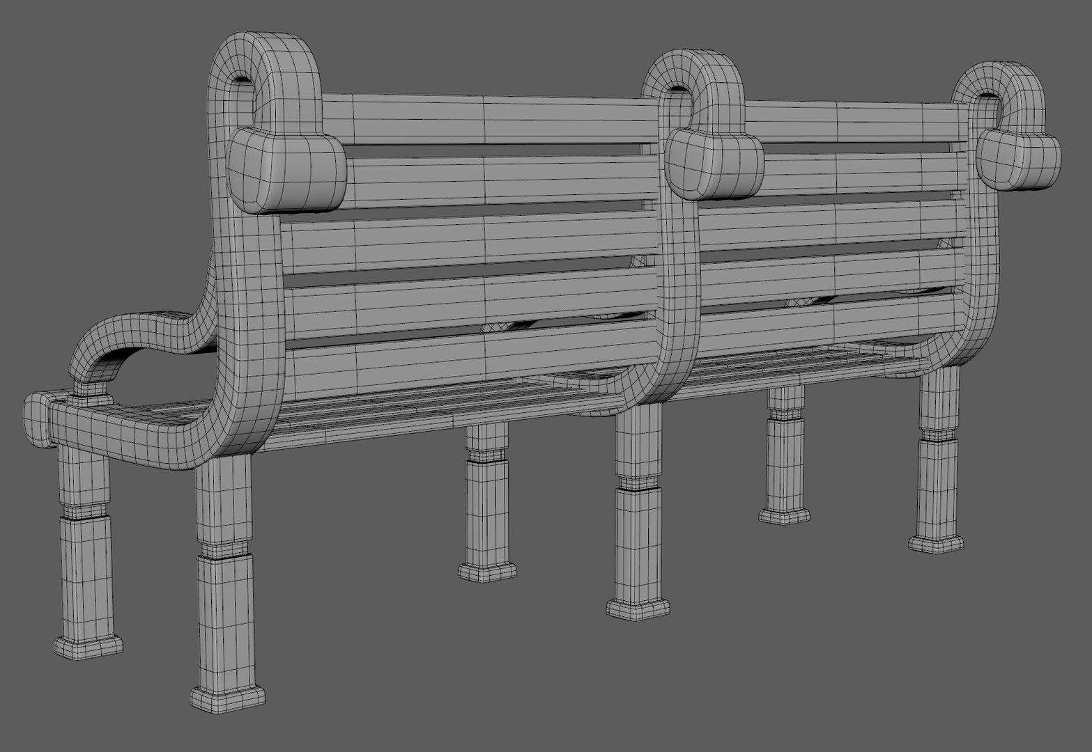 Bench Seat 3D - TurboSquid 1254665