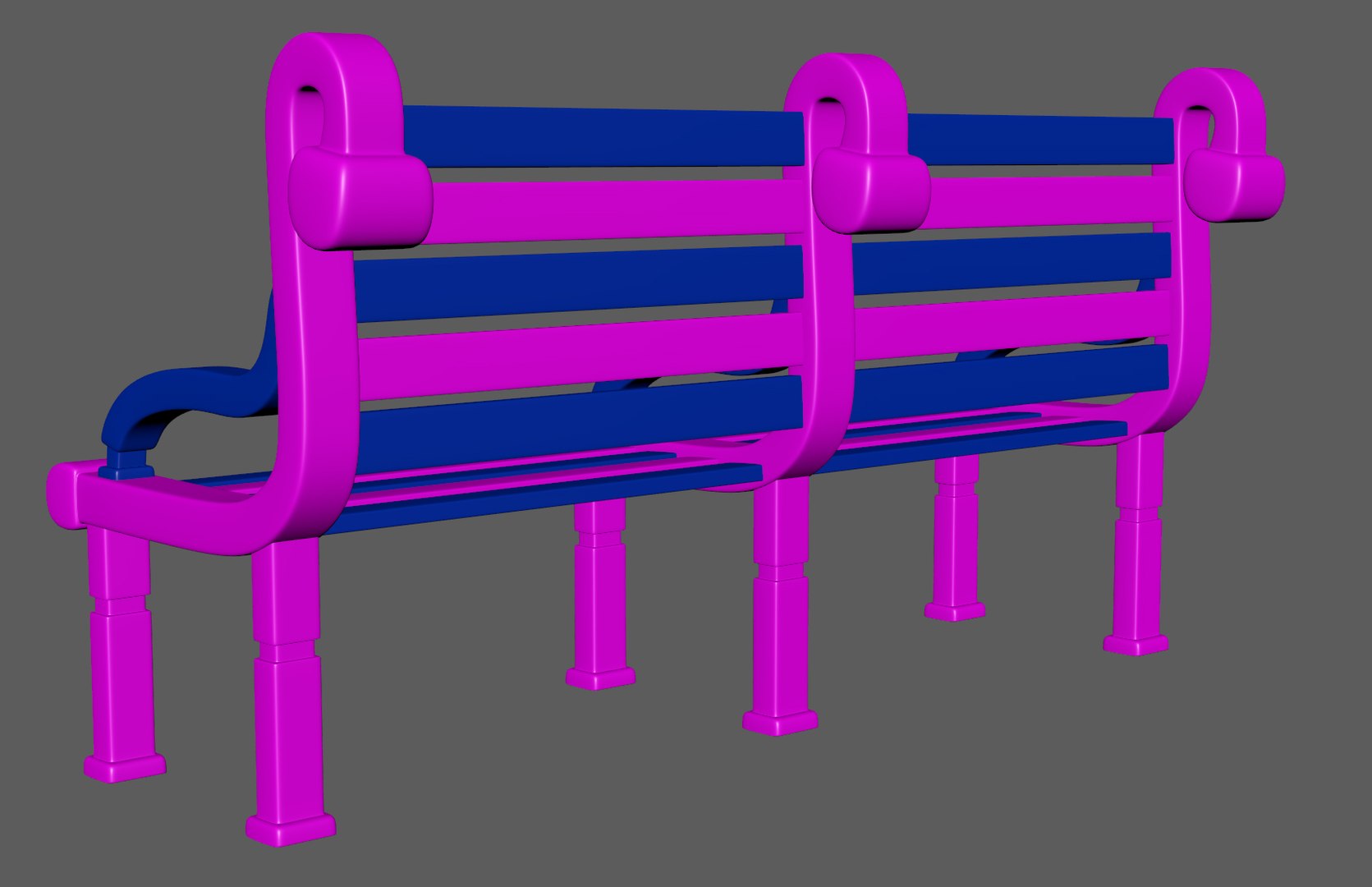 Bench Seat 3D - TurboSquid 1254665