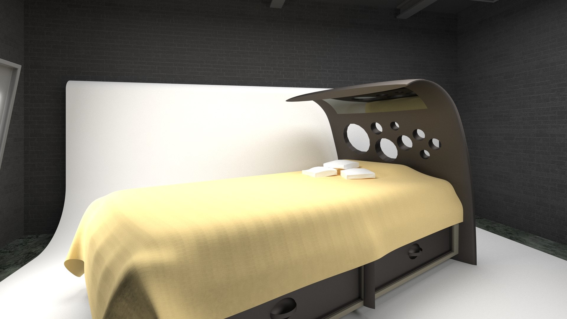 3D Single Bed model - TurboSquid 2060907