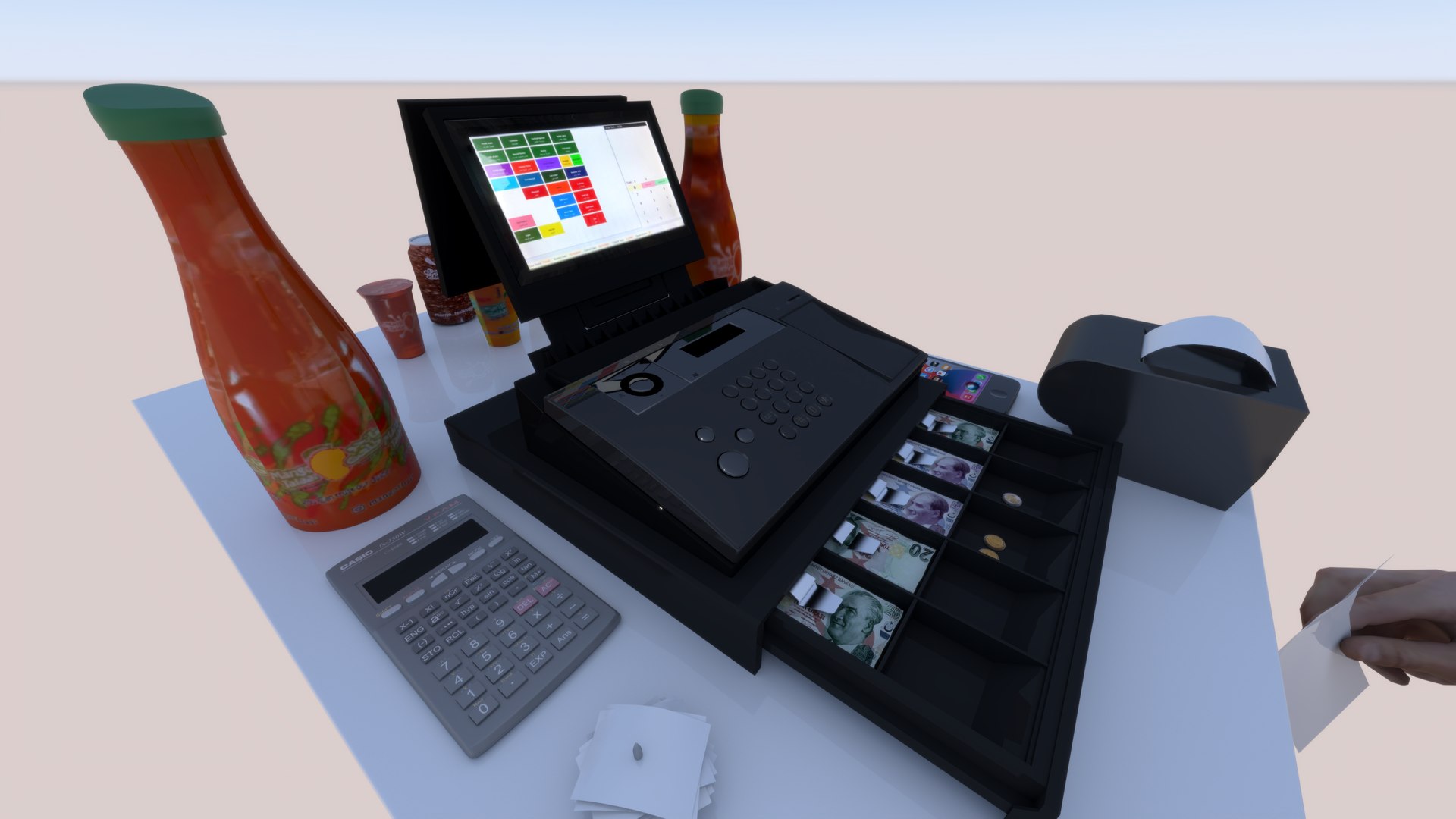 3D Counter cashier model - TurboSquid 2015290
