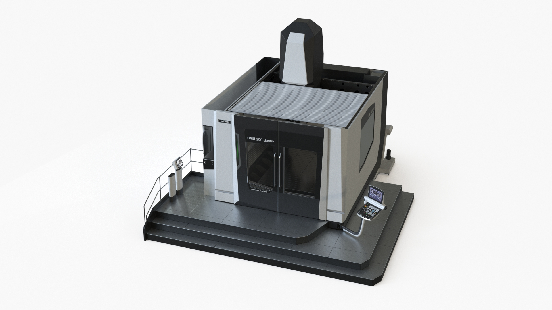 DMU 200 Gantry CNC Machine 3D Model - TurboSquid 2280748