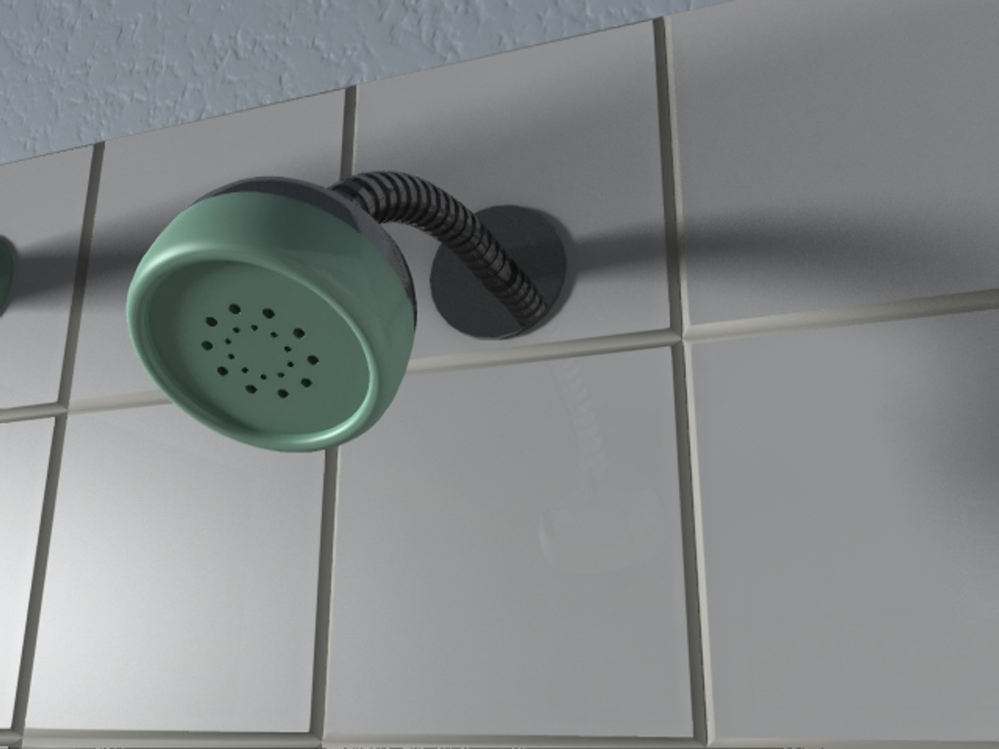 simple plain shower obj