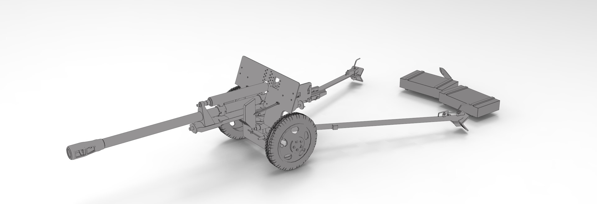 ZIS-3 76MM GUN 3D Model - TurboSquid 1728559