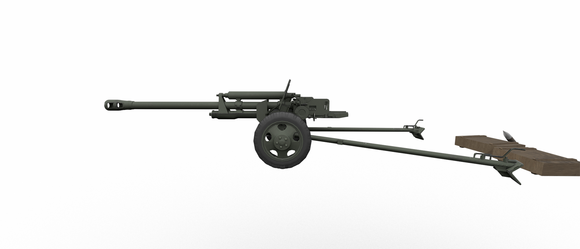 ZIS-3 76MM GUN 3D model - TurboSquid 1728559