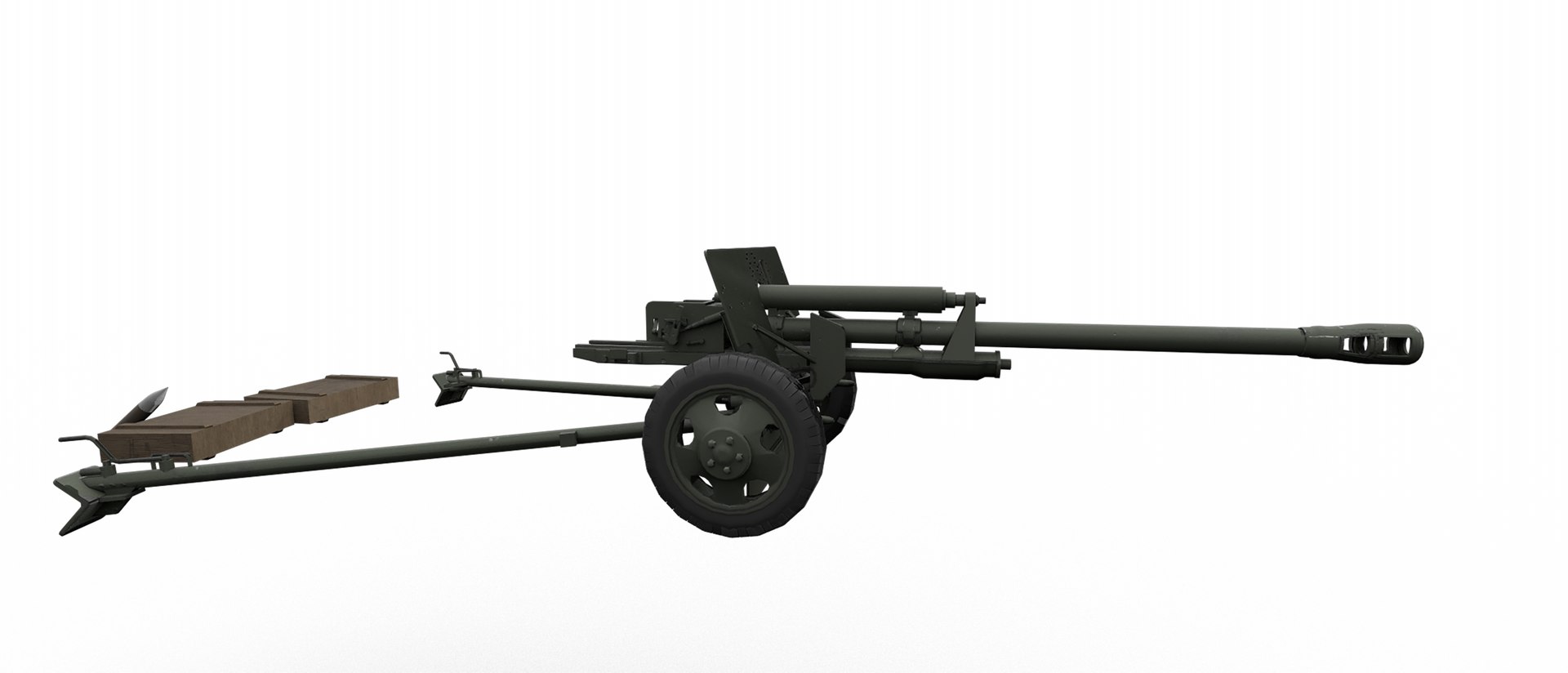 ZIS-3 76MM GUN 3D Model - TurboSquid 1728559