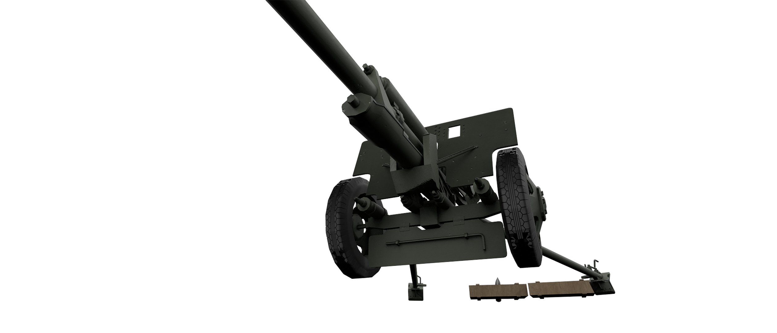ZIS-3 76MM GUN 3D model - TurboSquid 1728559