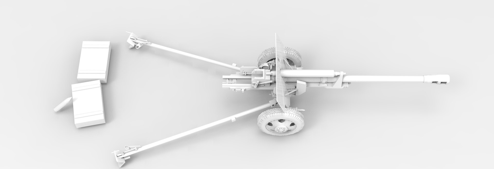ZIS-3 76MM GUN 3D Model - TurboSquid 1728559