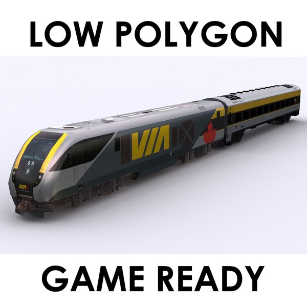 VIA SC 42 Locomotive and LHB Railway Coach3D模型 - TurboSquid 1956393