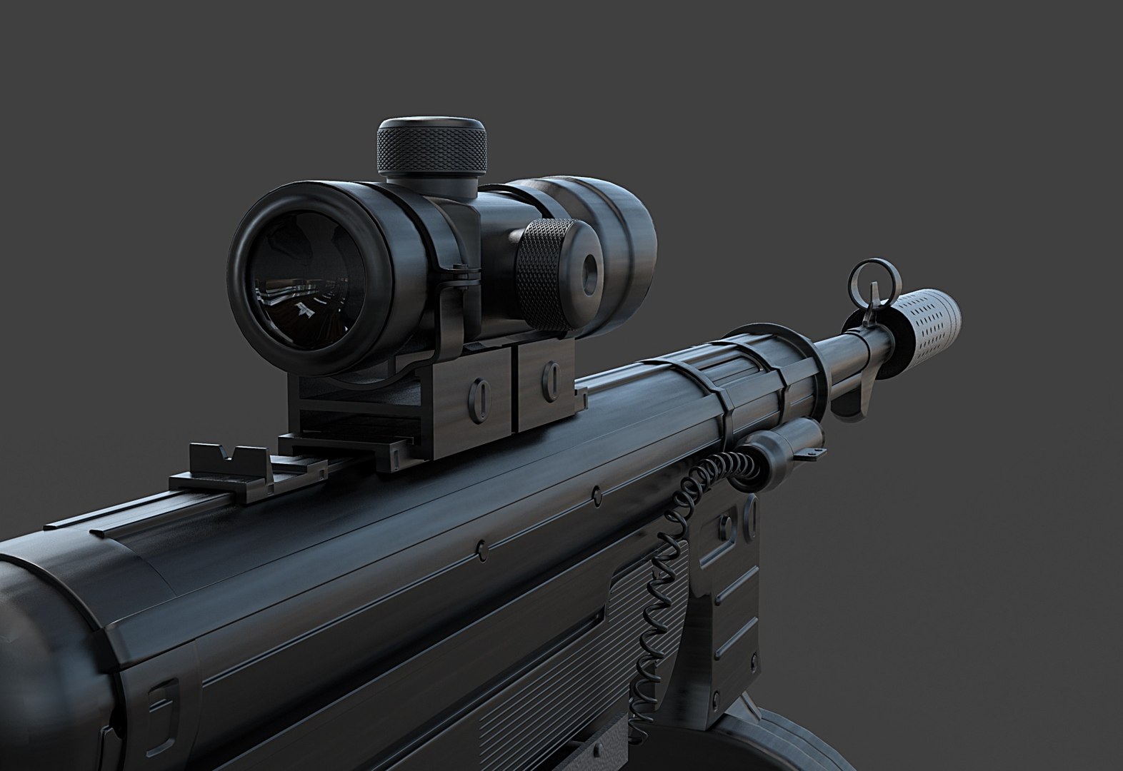 Mp40 gun hq 3D - TurboSquid 1575367