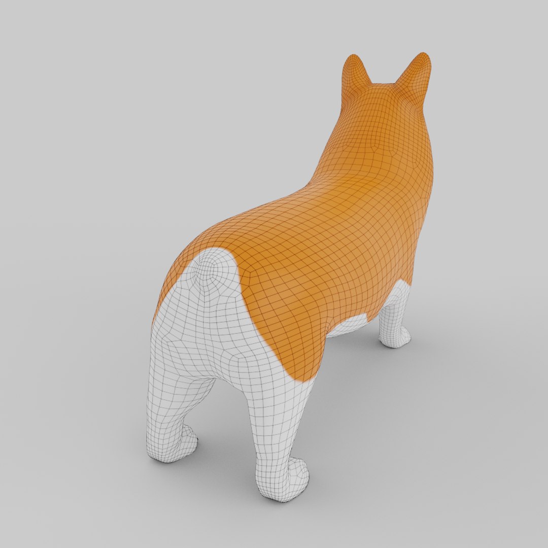 3D Model Stylized Welsh Corgi Dog - TurboSquid 1369497
