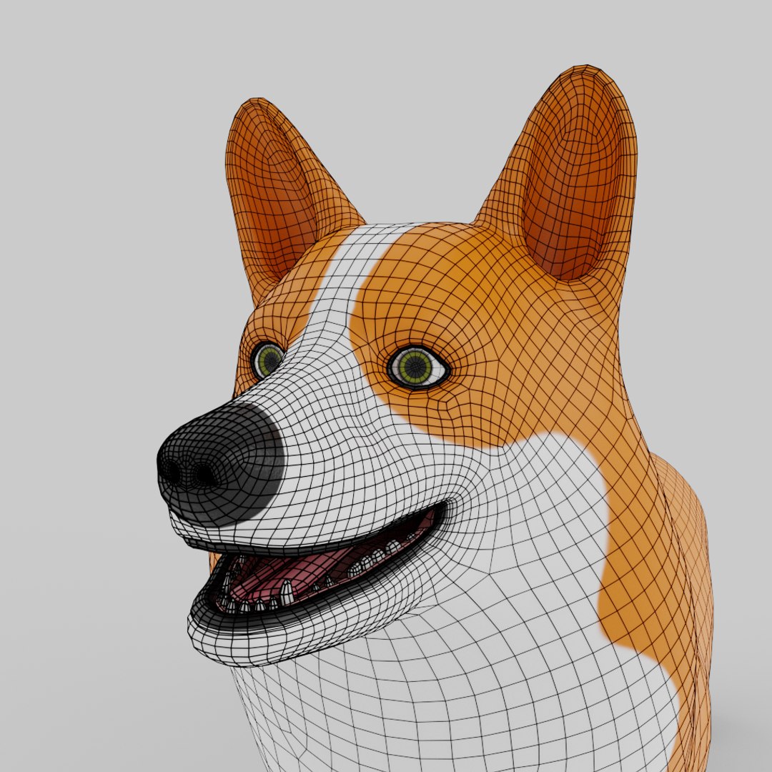 3D Model Stylized Welsh Corgi Dog - TurboSquid 1369497