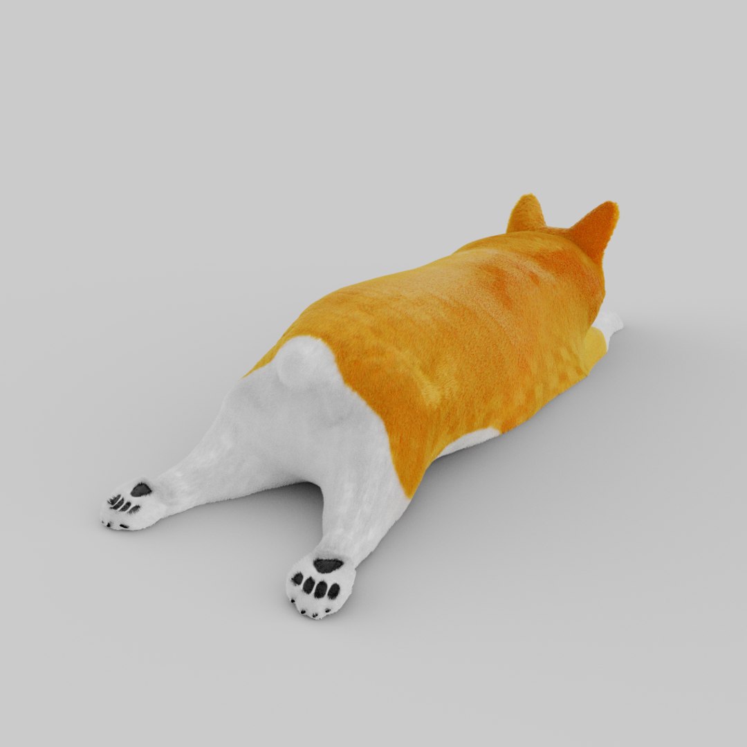 3D Model Stylized Welsh Corgi Dog - TurboSquid 1369497